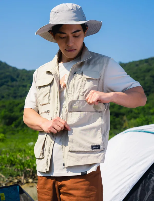 Decathlon FORCLAZ TRAVEL100 Men's Multi-pocket Travel Trekking Hunting ...
