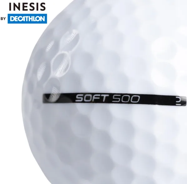 Decathlon INESIS Golf Ball SOFT500 Series (12 Pieces) White — Camping ...
